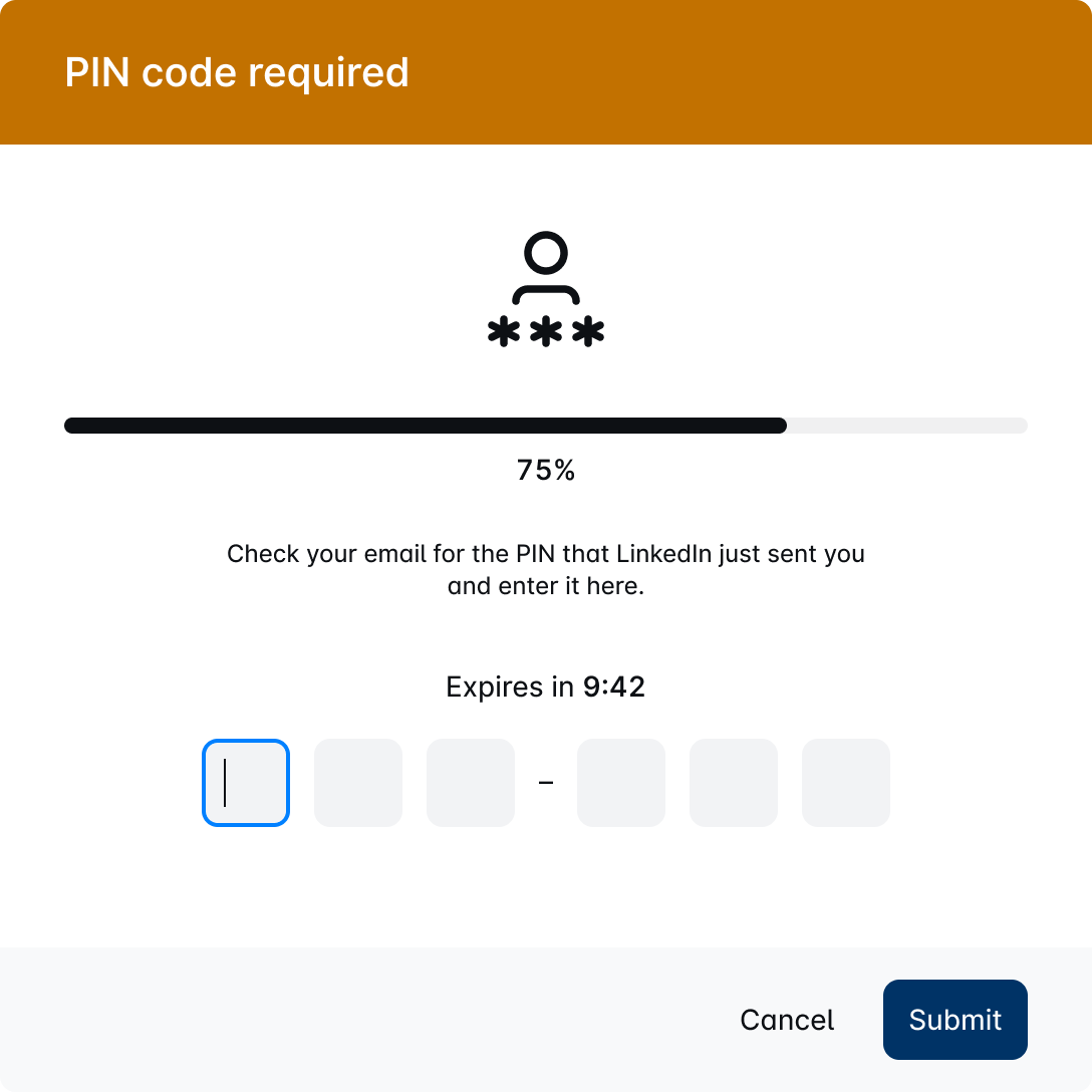 PIN verification – Recruitemy