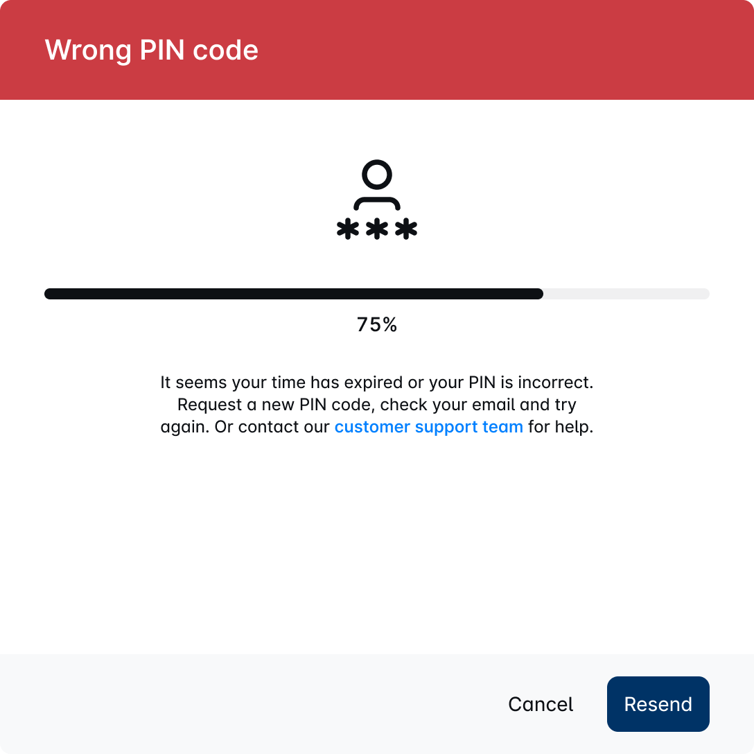 Wrong PIN code – Recruitemy