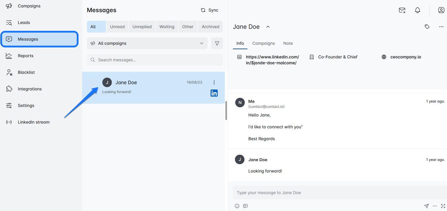 How to find lead's info in Smart Inbox – Recruitemy